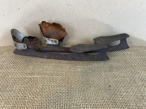 Antique Non Restored Original Primitive Iron Clamp On Shoe Ice Skates ...