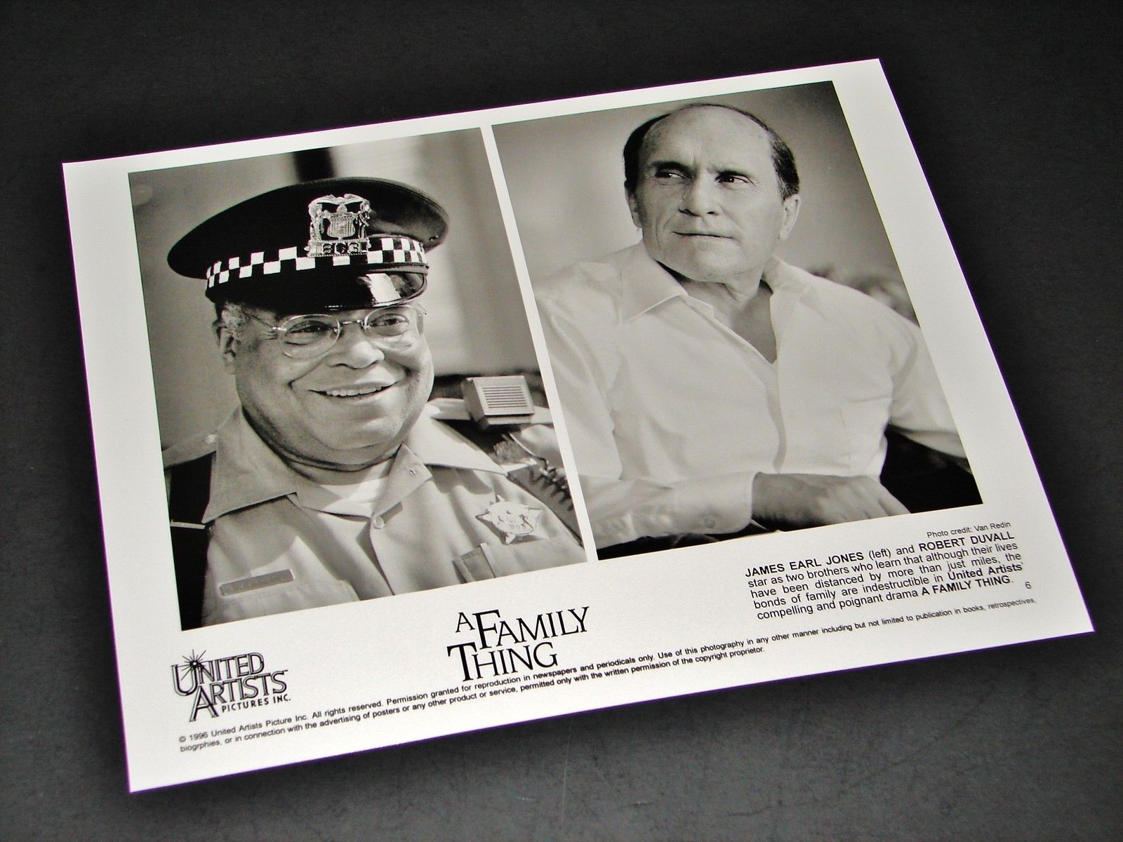 1996 A FAMILY THING Movie 8x10 Press Kit Photo James Earl Jones Robert ...