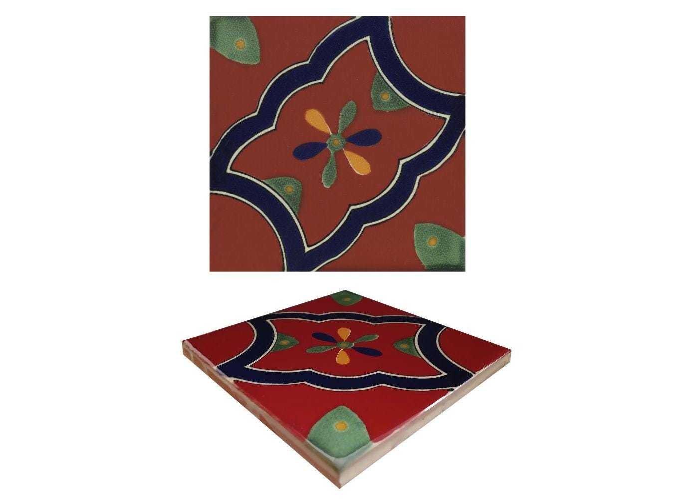 Mexican Talavera Ceramic Tiles Barroco Handcrafted - Tecate - (you ...