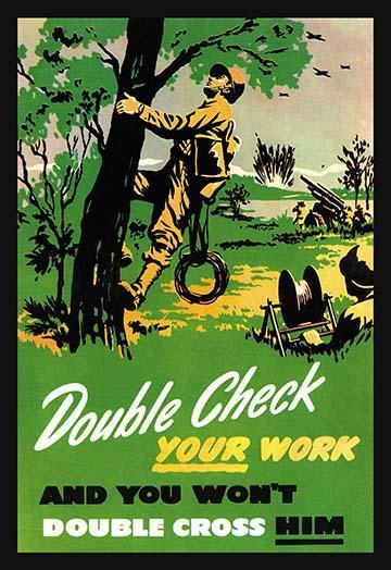 Double Check Your Work 20 x 30 Poster - Home Décor