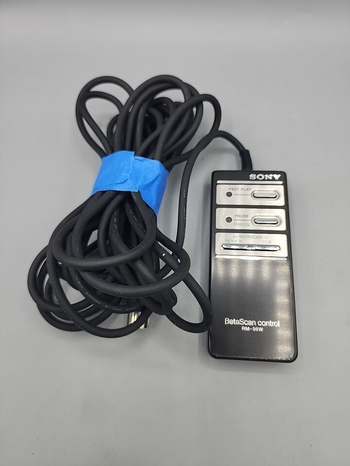 Sony BetaScan Control Wired Remote Beta Max 8 pin Controller RM-56W ...