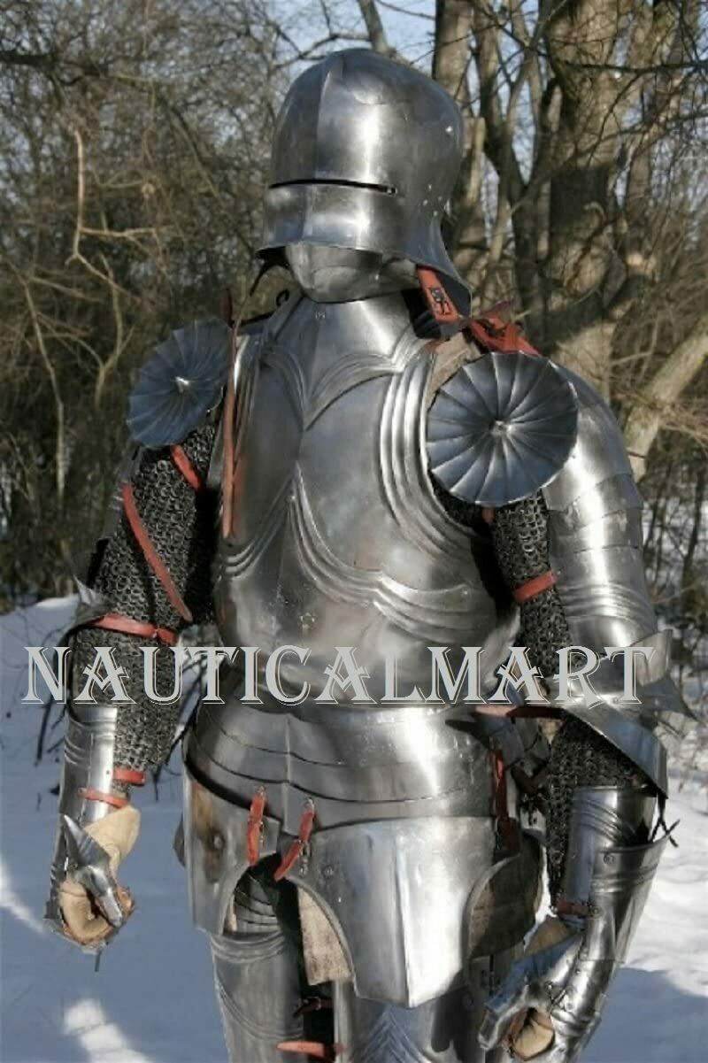 Medieval Knight Gothic Full Suit of Armor - Knives, Swords & Blades