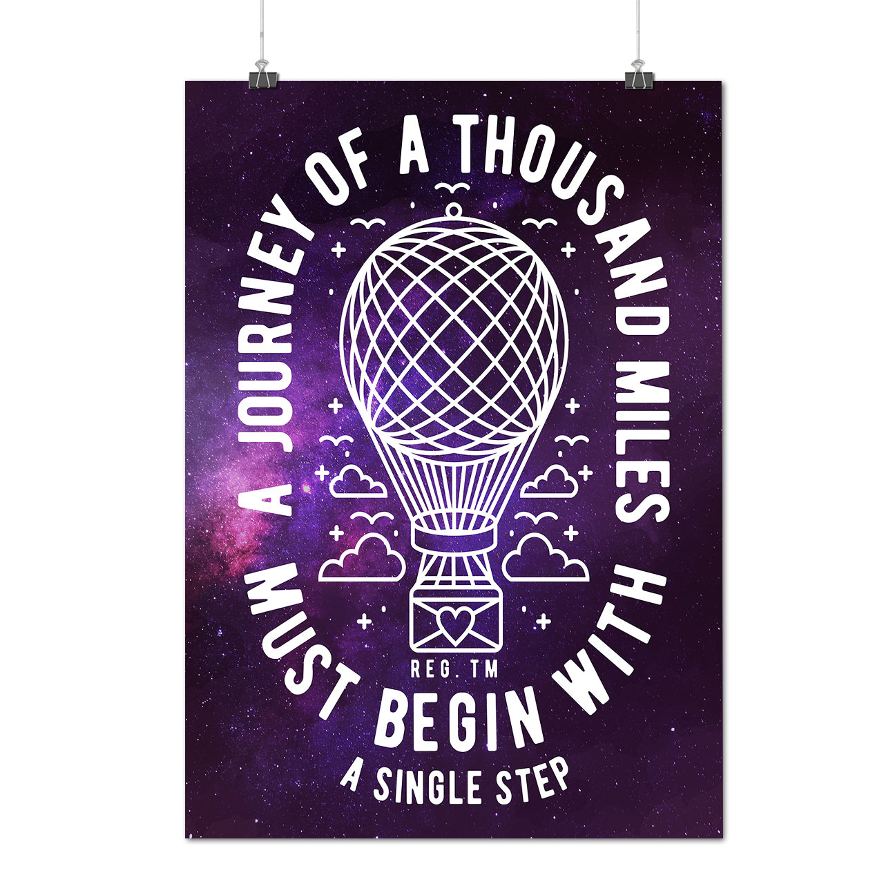 Journey Begin Motivational Matte/Glossy Poster A0 A1 A2 A3 A4 ...