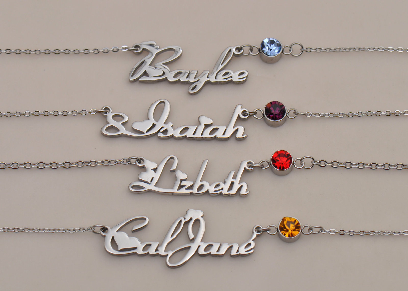 Kaci name necklace, James name necklace, Rizhar Name Necklace Best ...