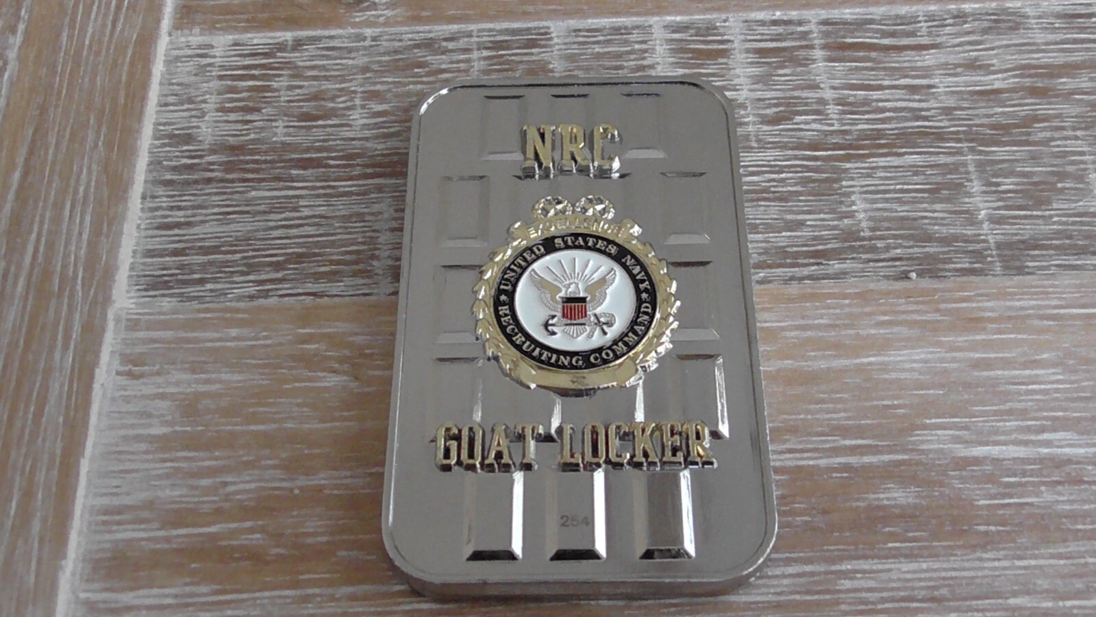 USN Navy Recruting Command NRC Goat Locker CPO Mess Challenge Coin ...