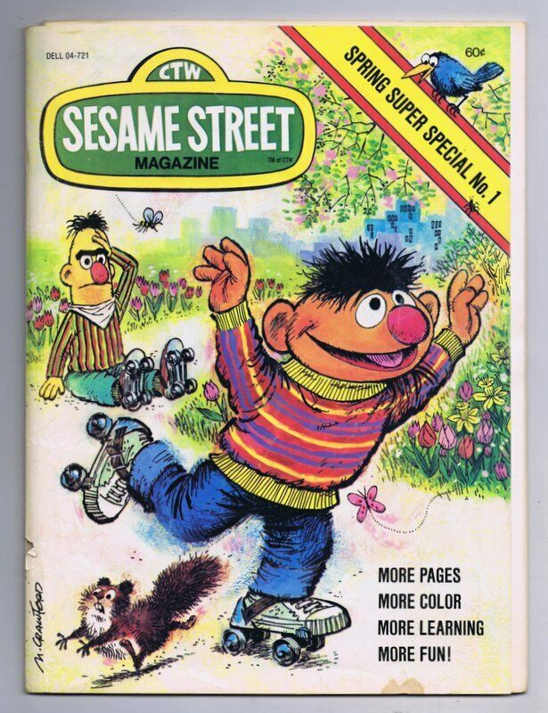 ORIGINAL Vintage 1973 Sesame Street Magazine Spring Special #1 Bert and ...