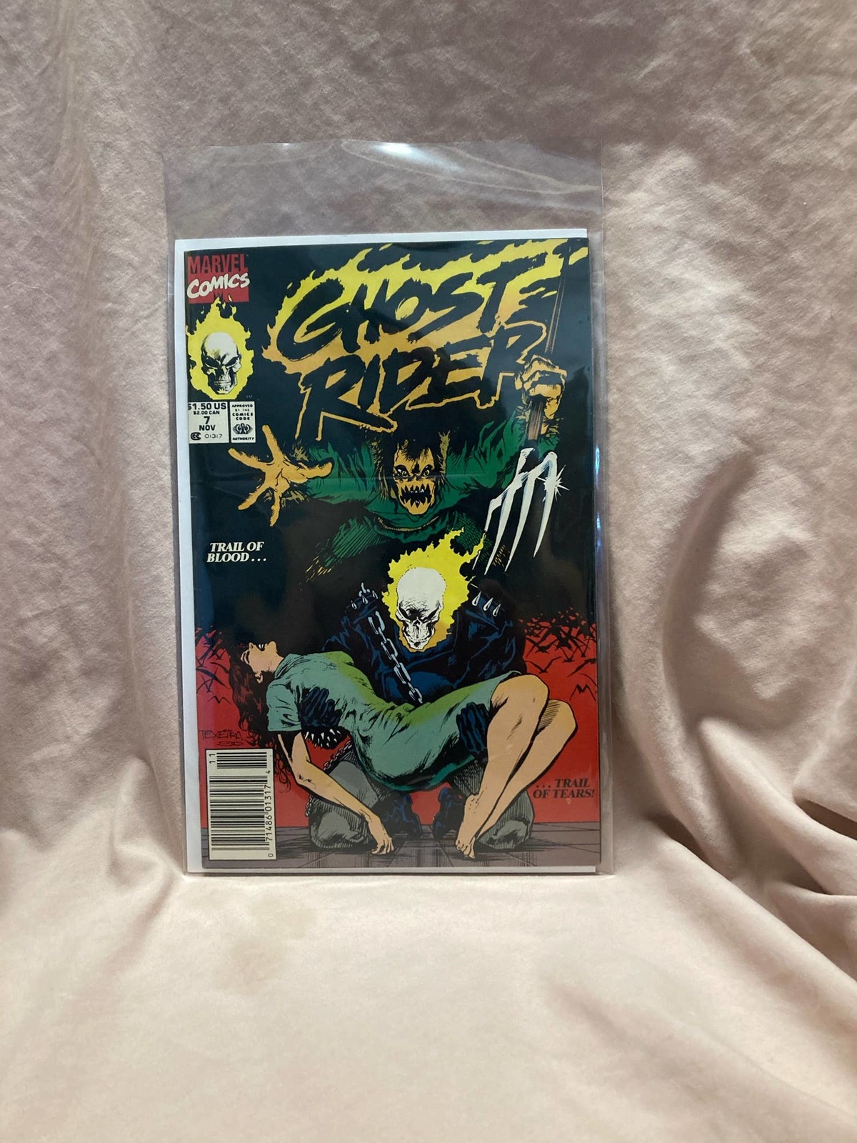 1990 Ghost Rider v2 #7 Blackout Scarecrow Appearance Death Barbara ...