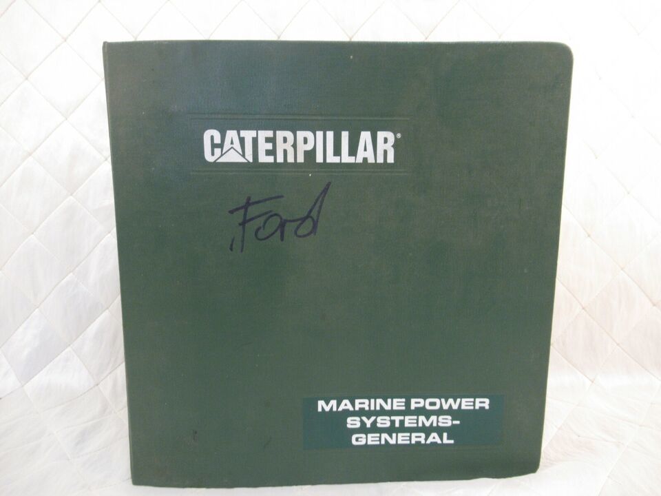 Caterpillar Marine Power Systems Manual 1991 and Engine Brochures 1960s ...