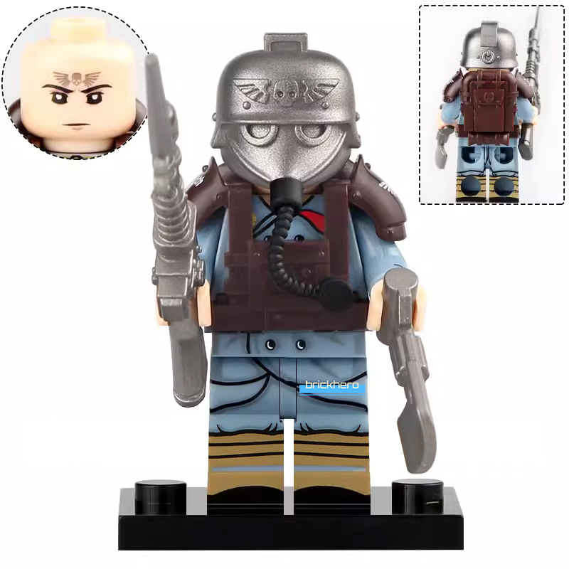 Death Korps of Krieg Veteran Squad Guardsman WH40K Lego Minifigure ...