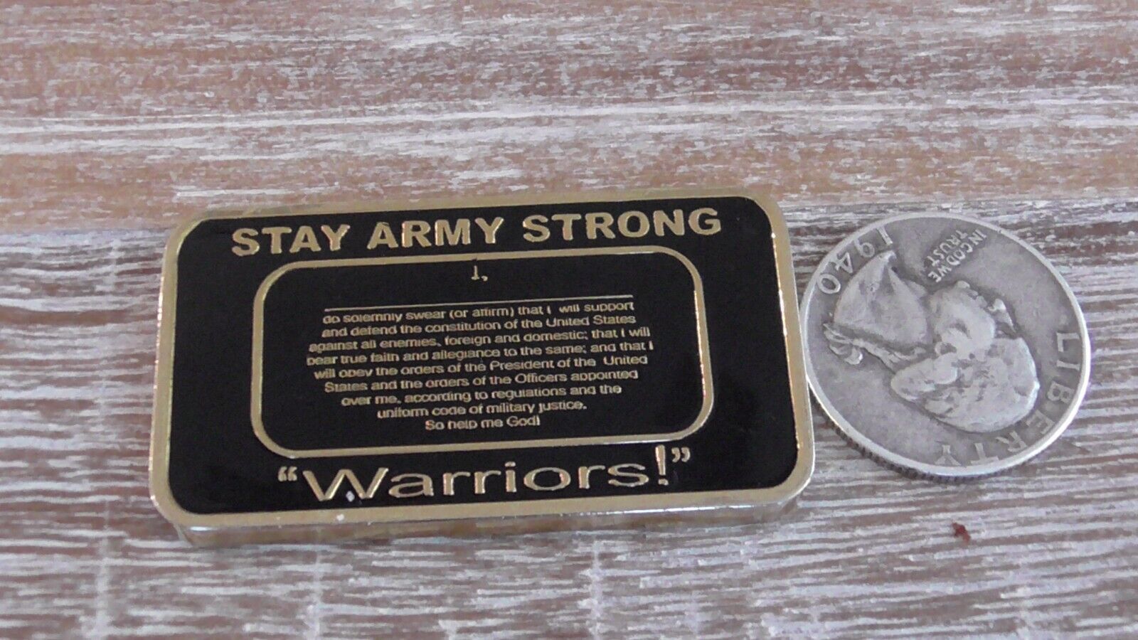 US Army Stay Army Strong Warriors Challenge Coin #902X - Challenge Coins