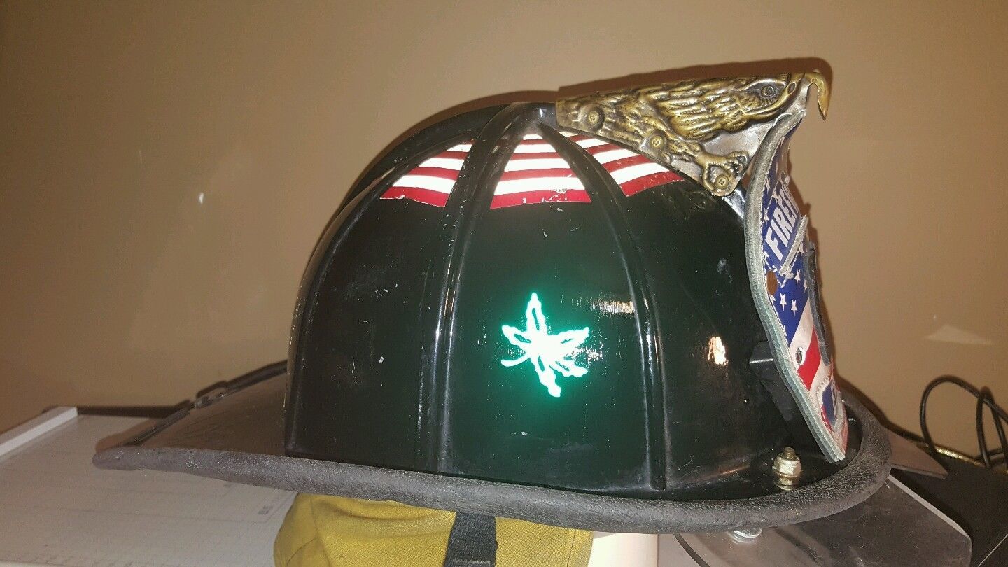 REFLECTIVE Ohio State Buckeyes buckeye leaf 2 inch green helmet decal ...