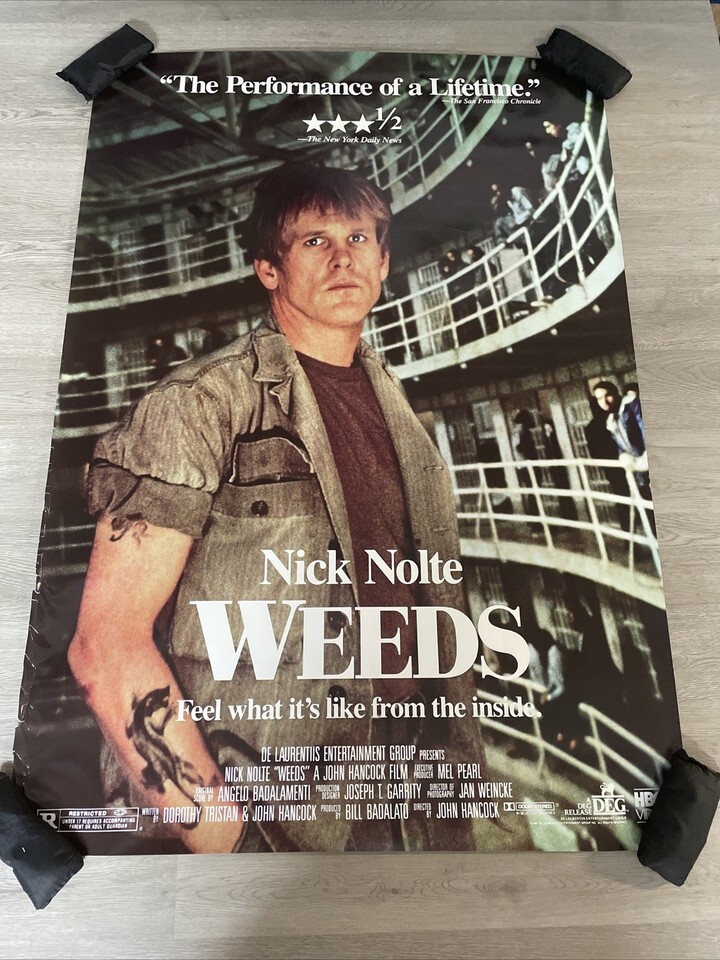 “Weeds” Original Movie Poster Video Release Promo 27x39 Nick Nolte CV ...