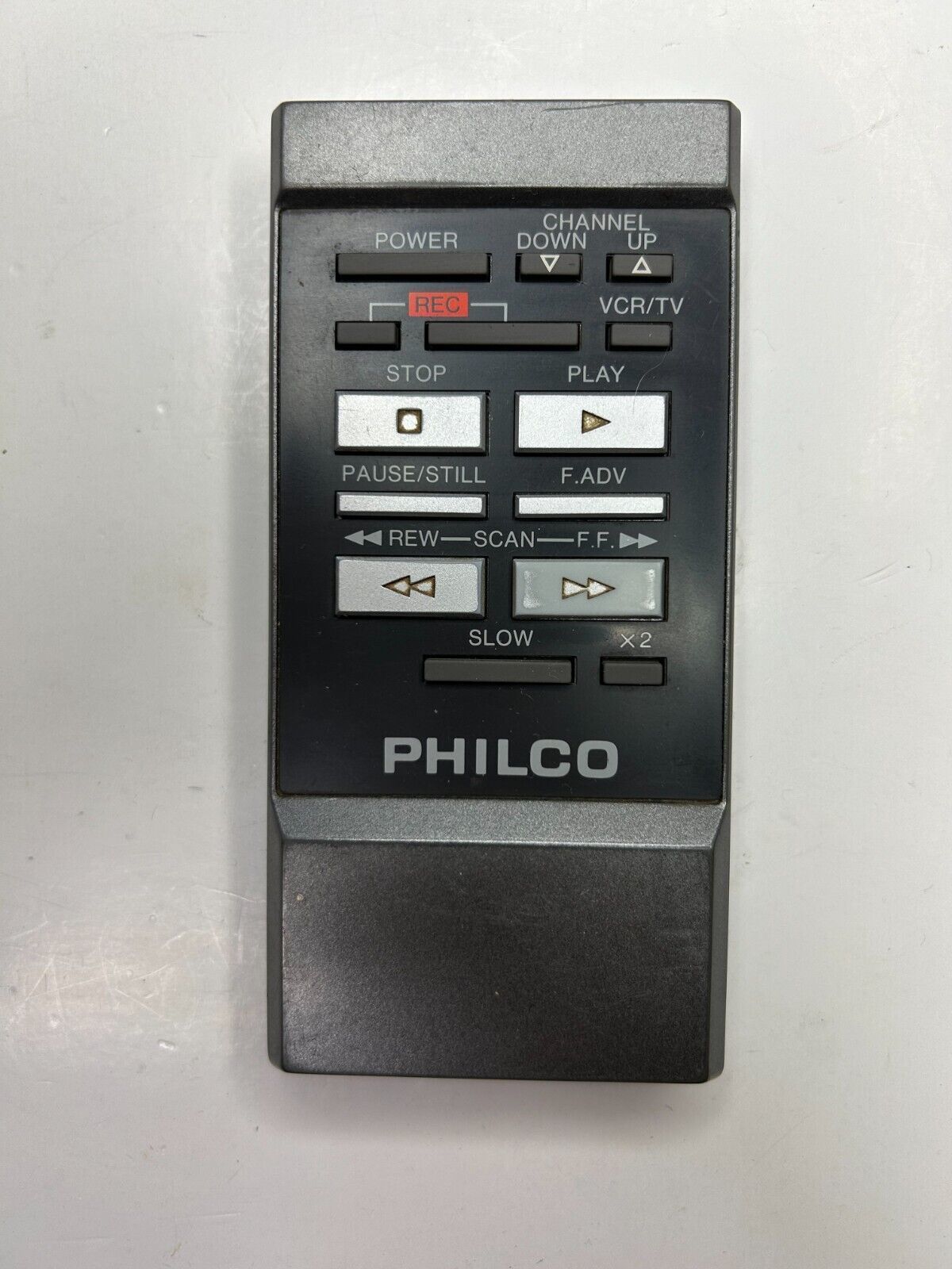 Philco VSQS0341 VCR Remote Control, Gray/Black for V1320TGY01 +more ...