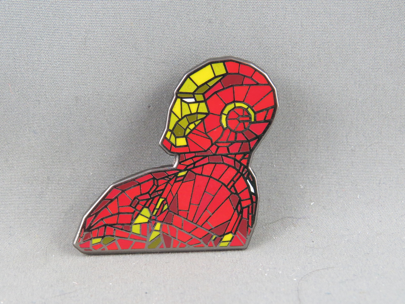 Iron Man Pin - Stained Glass Style Graphic - Inlaid Pin - Comic Books ...