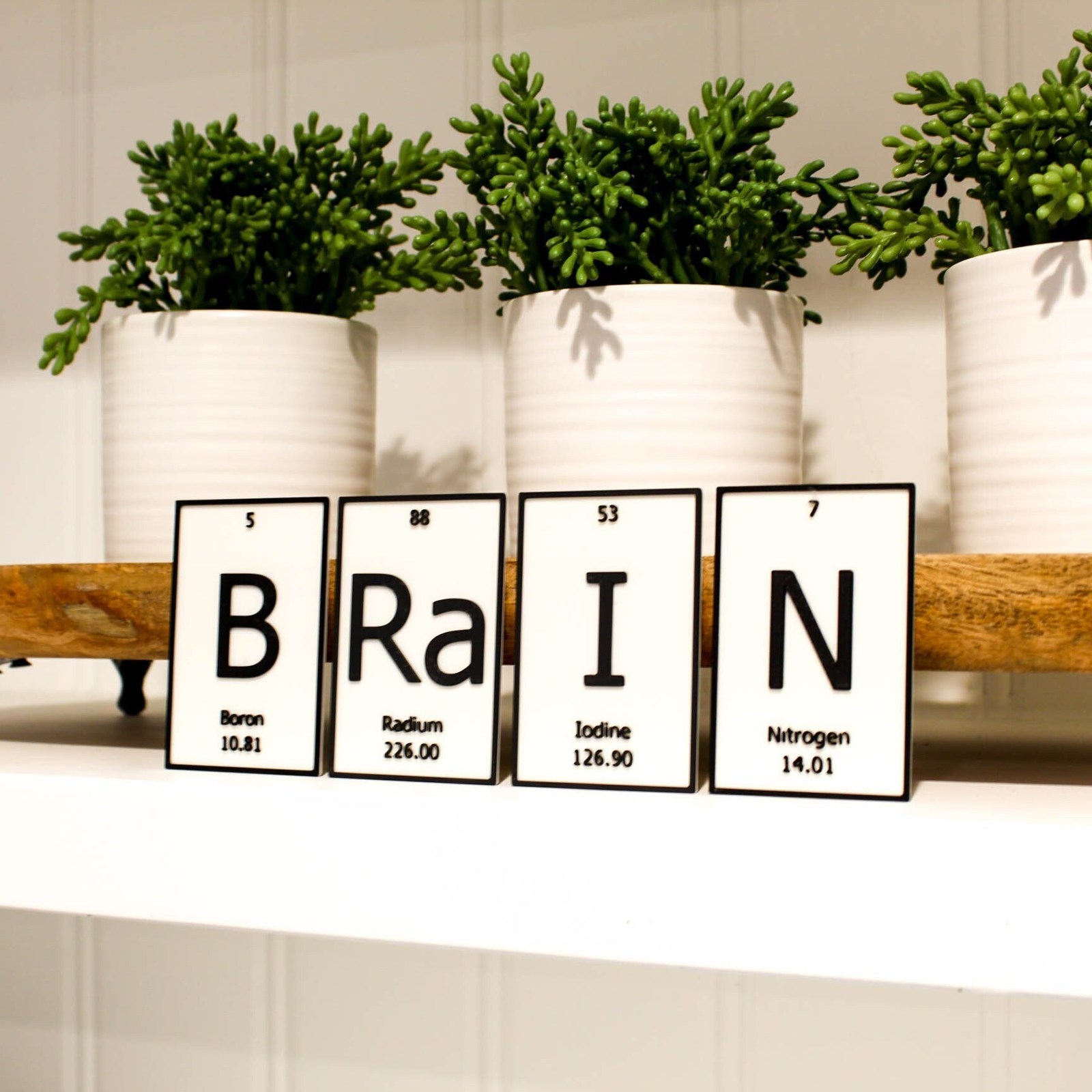 BRaIN | Periodic Table of Elements Wall, Desk or Shelf Sign - Plaques ...