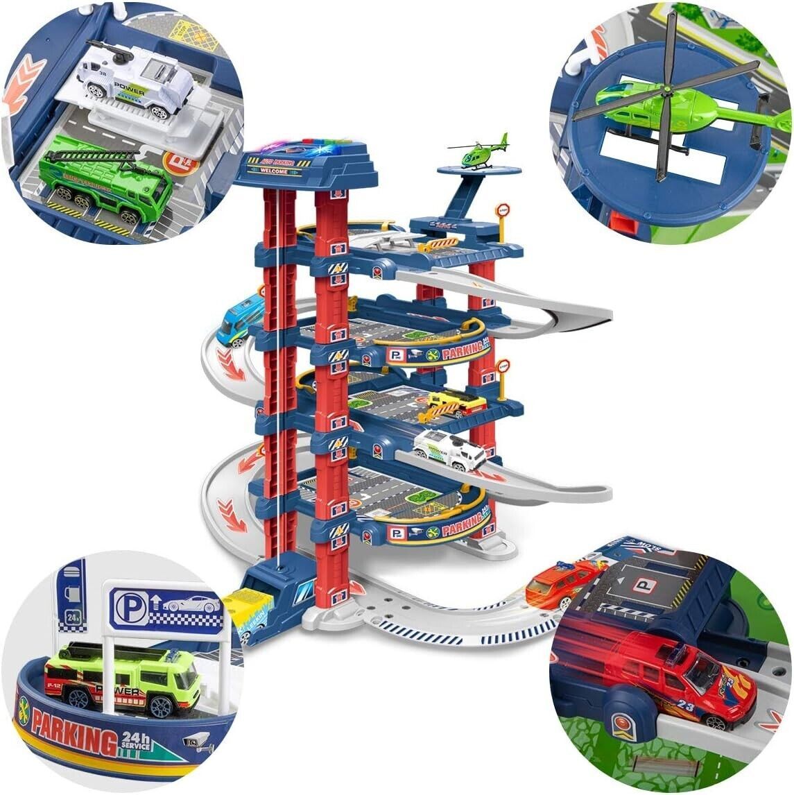 UNIH City Ultimate Garage Toys Tower Toy Cars Garage ~Yellow~ ~BRAND ...