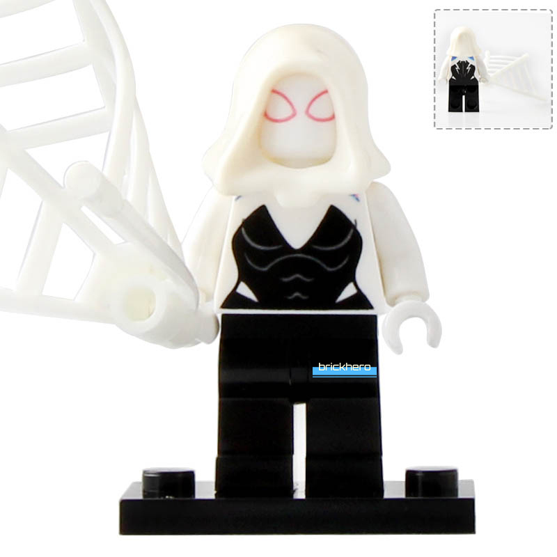 Spider-Gwen Spider-Man Into the Spider-Verse Lego Custom Minifigure ...
