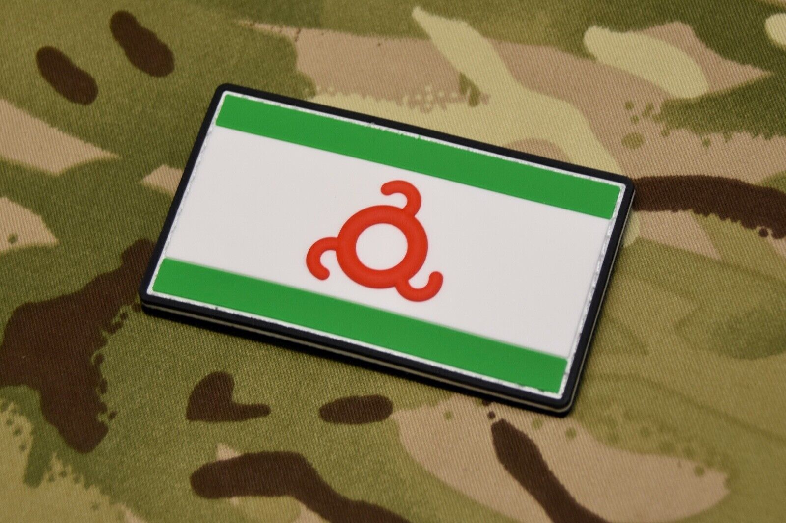 3D PVC Republic Of Ingushetia Flag Patch OMON Ingush - Original Items
