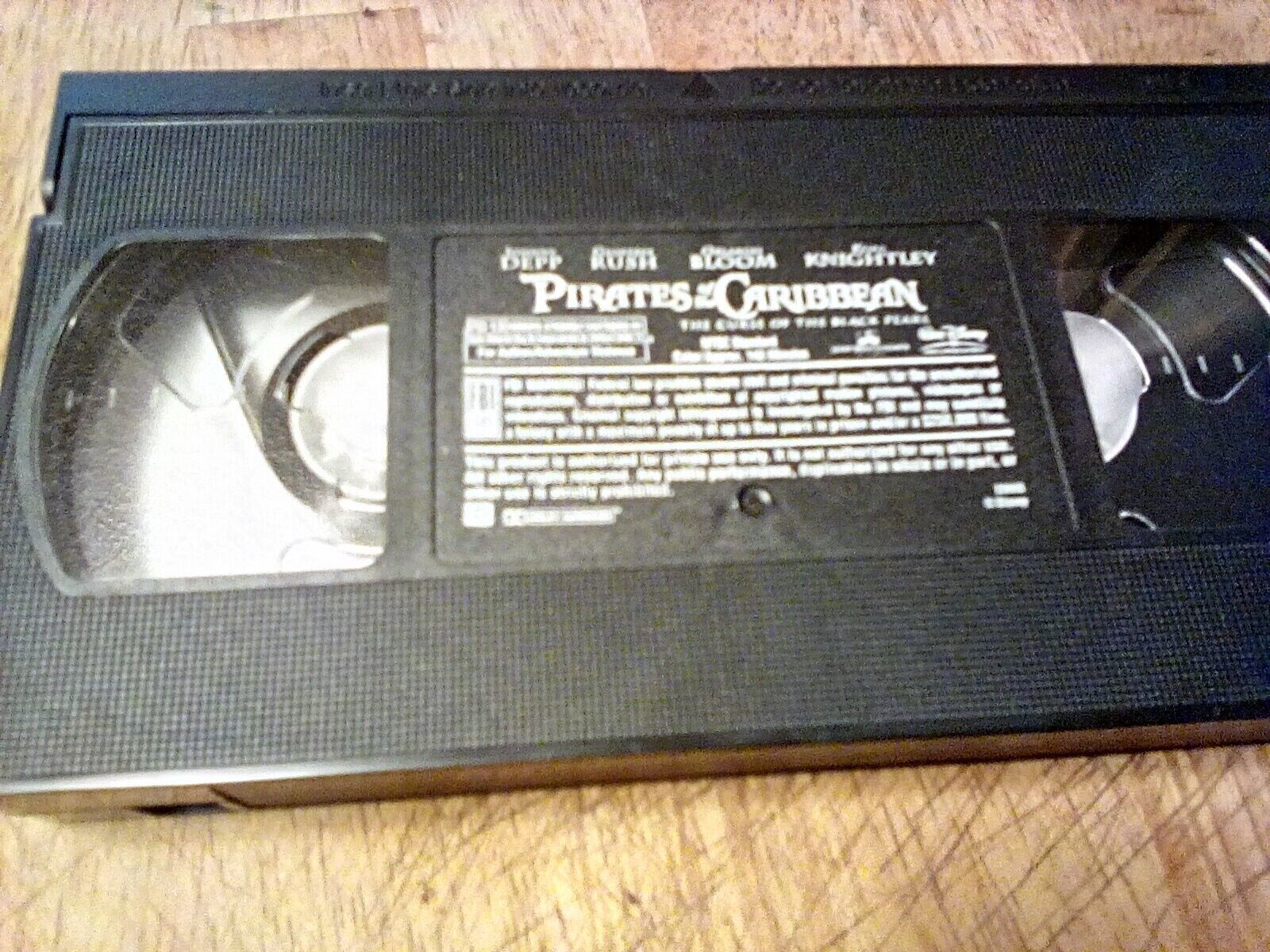 Pirates Of The Caribbean The Curse Of The Black Pearl VHS Movie - VHS Tapes