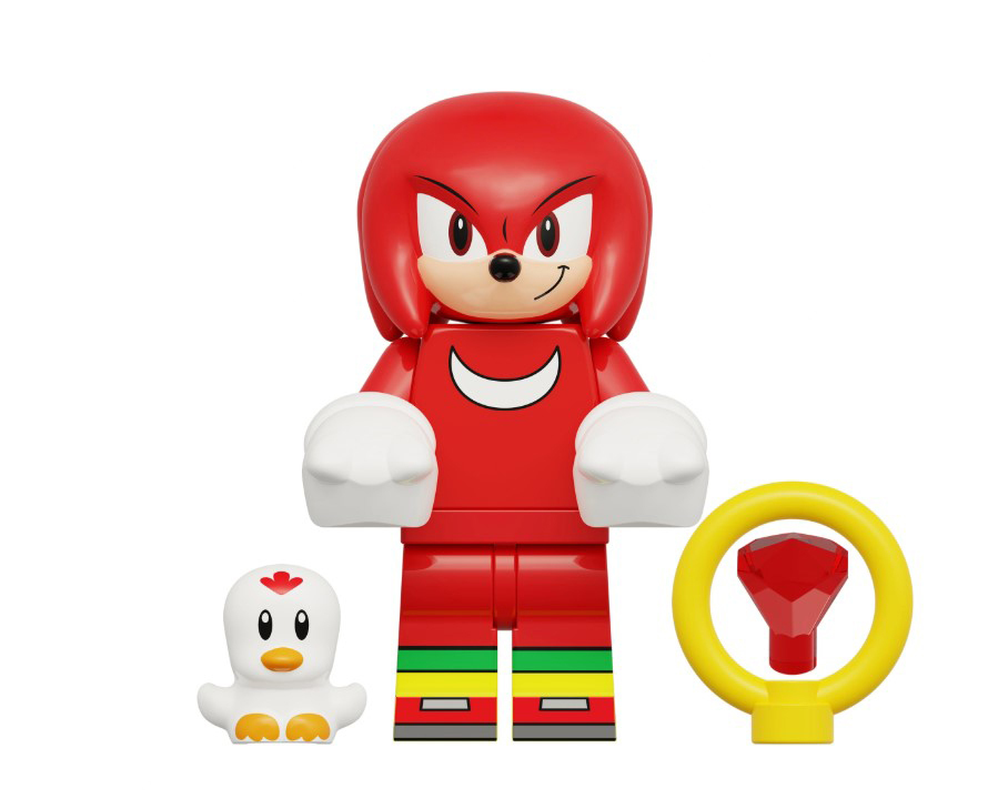 Nuckles The Echidna Sonic The Hedgehog 3 Movie Custom Minifigures ...