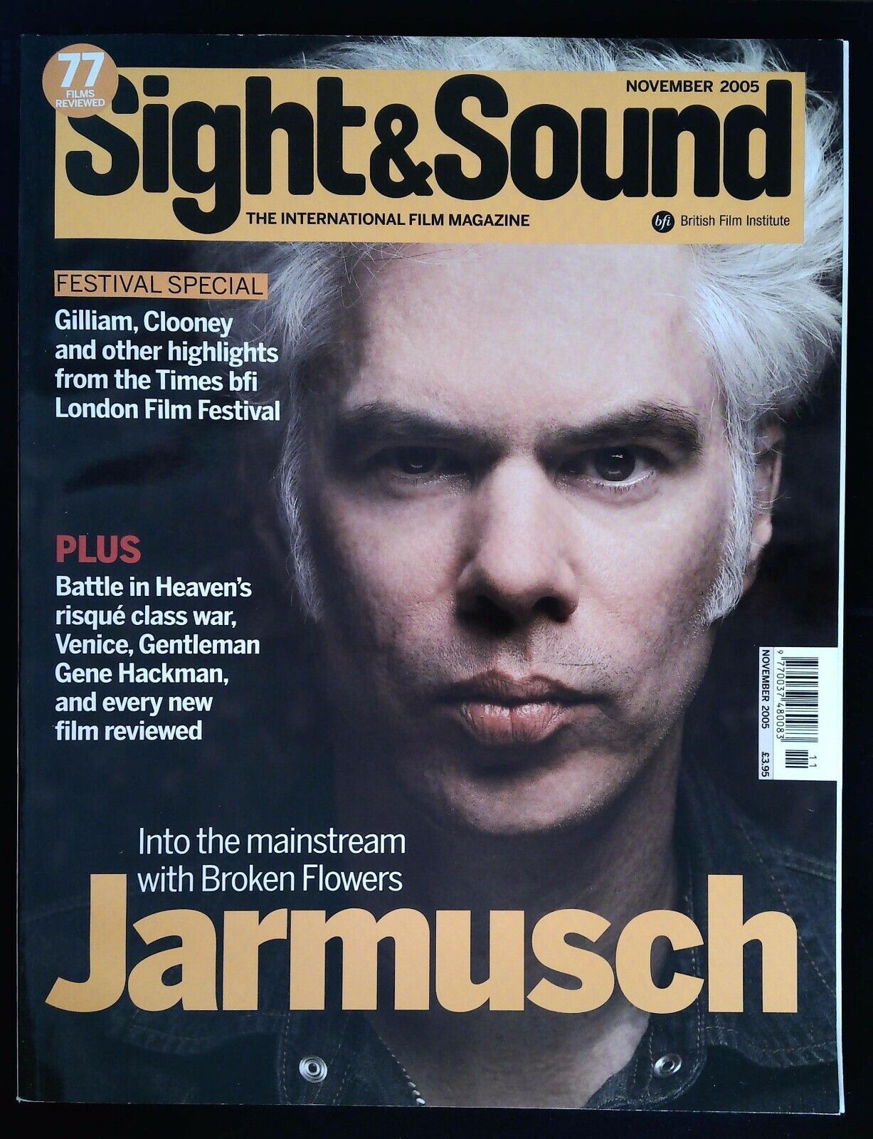 Sight & Sound Magazine November 2005 mbox3672 Jarmusch - Magazines
