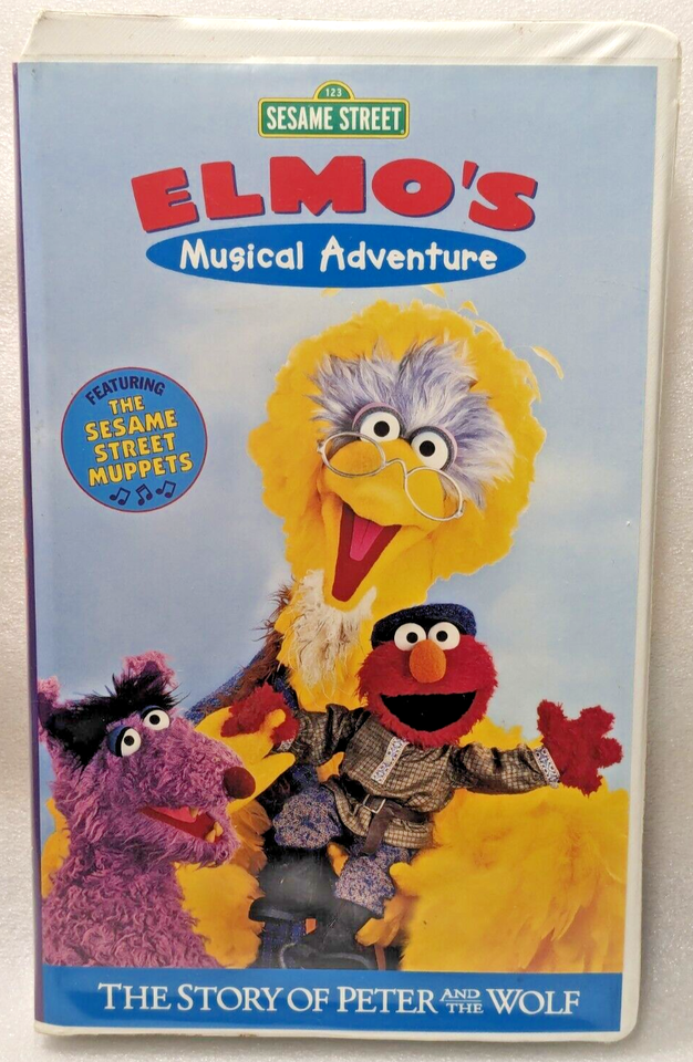 VHS Sesame Street - Elmos Musical Adventure: Story of Peter and Wolf ...