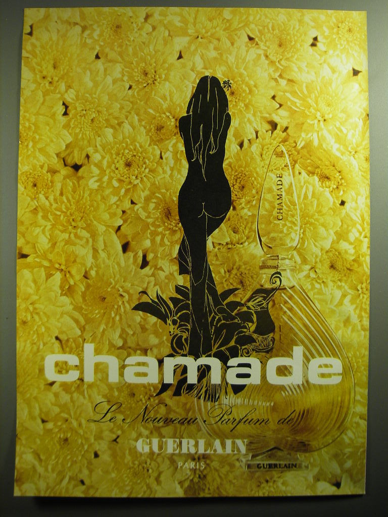 1970 Guerlain Chamade Perfume Ad - Chamade le Nouveau Parfum de ...