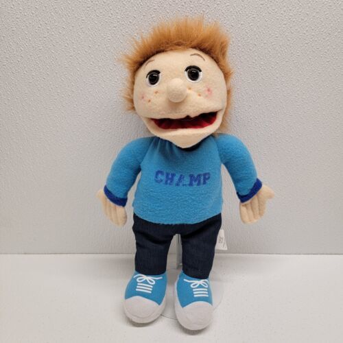 Pop It Up Hand Puppet Boy Full Body Red Hair Freckles Plush Doll 14 ...