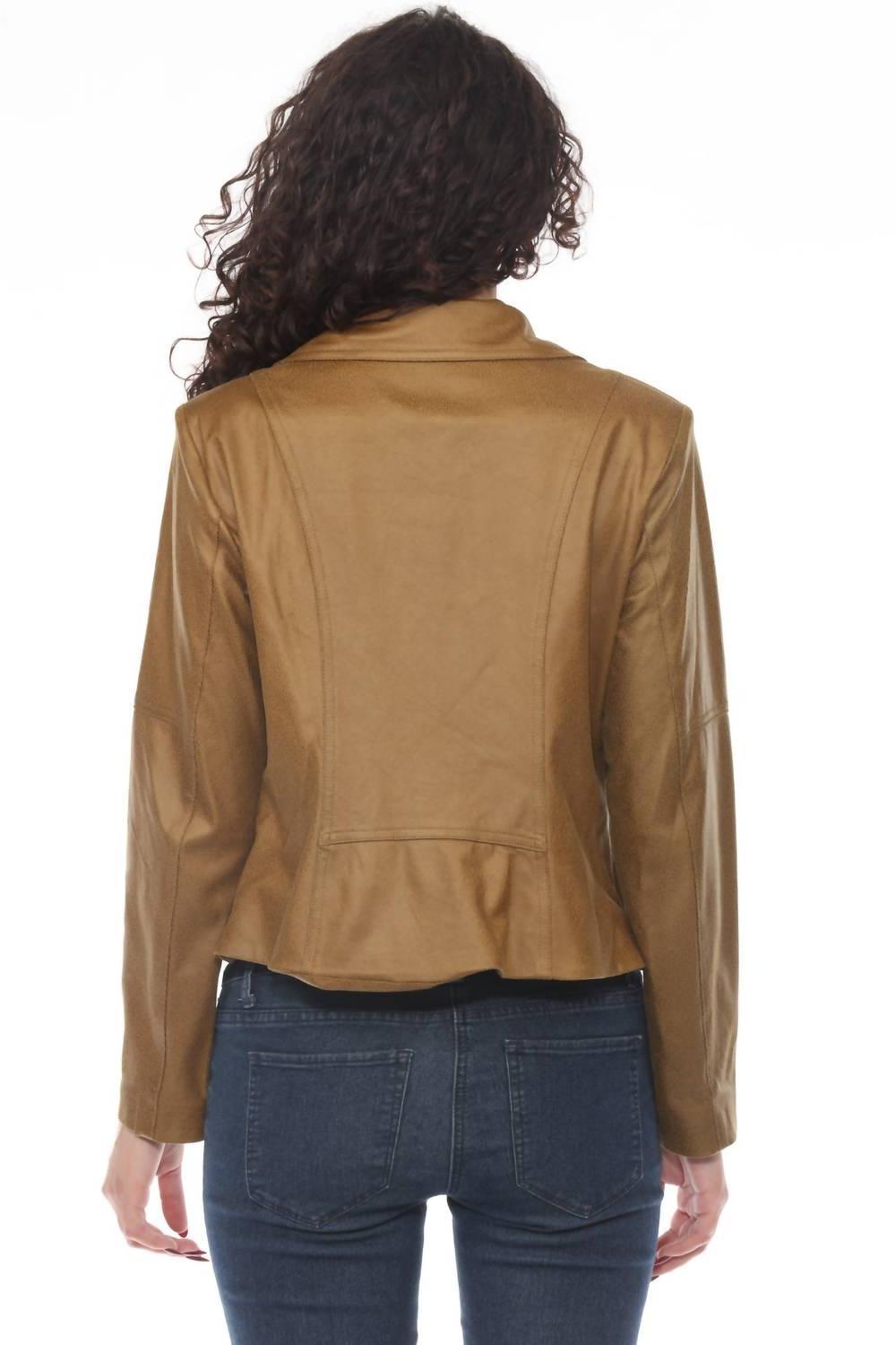 Insight Vegan Leather Military Jacket Willow Green - Coats, Jackets & Vests