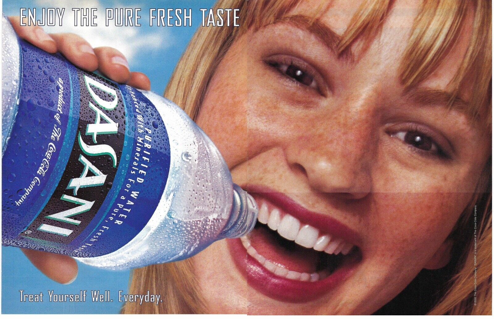 2002 Dasani Water By Coca-Cola Pure Fresh Taste Vintage Magazine Print ...