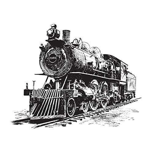 Steam Locomotive 2890 Wall Decal for Railroad Themed Rooms - Pen and ...