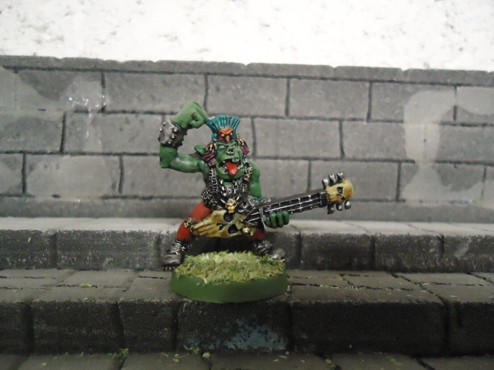 rogue trader ork goff rockers x3 metal warhammer 40k painted citadel ...
