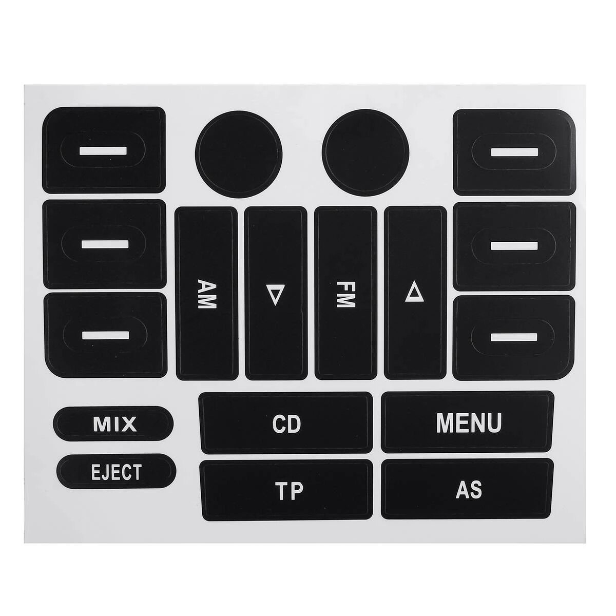 New Arrival MK5 Radio Button Repair Sticker Decals Car FM Radio Button ...