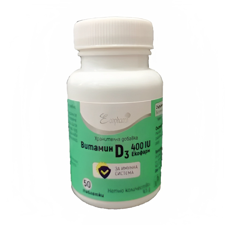 Vitamin D3 400IU x 50 tablets - Vitamins & Minerals