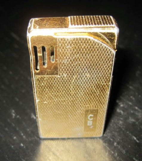 WIN MARK V P-500 Electronic Gold Tone Automatic Gas Butane Lighter Made ...