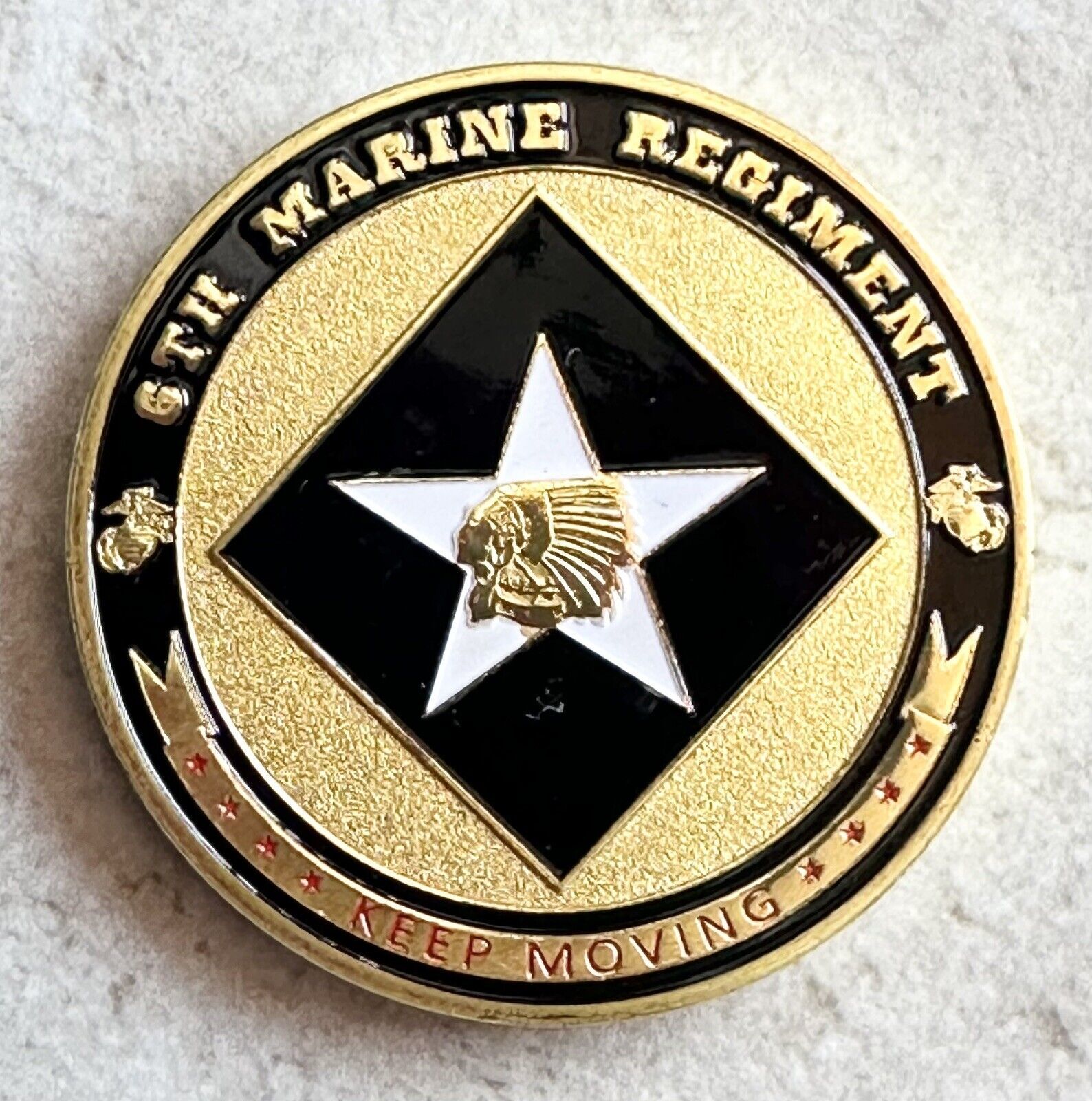 US MARINE CORPS - 6th MARINE REGIMENT Challenge Coin - Current ...