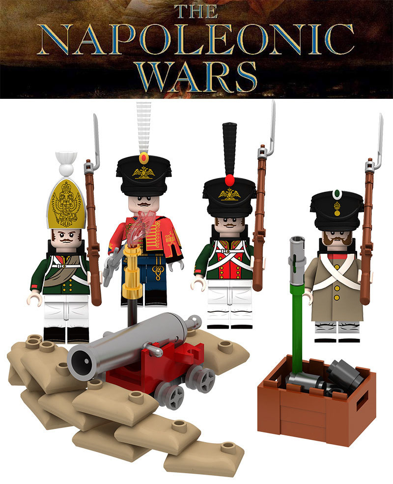 The Napoleonic Wars Custom Trench Warfare Russian Troops Minifigures ...