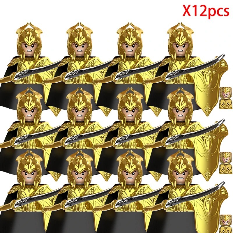 Medieval Elf Figures Orc Army Soldiers Raider Vargr Knights Building ...