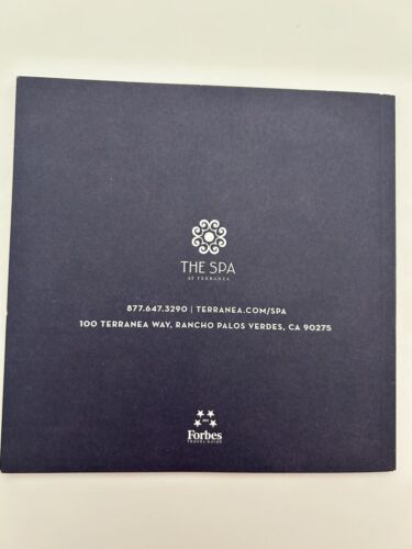 The Spa at Terranea Booklet - Antiquarian & Collectible