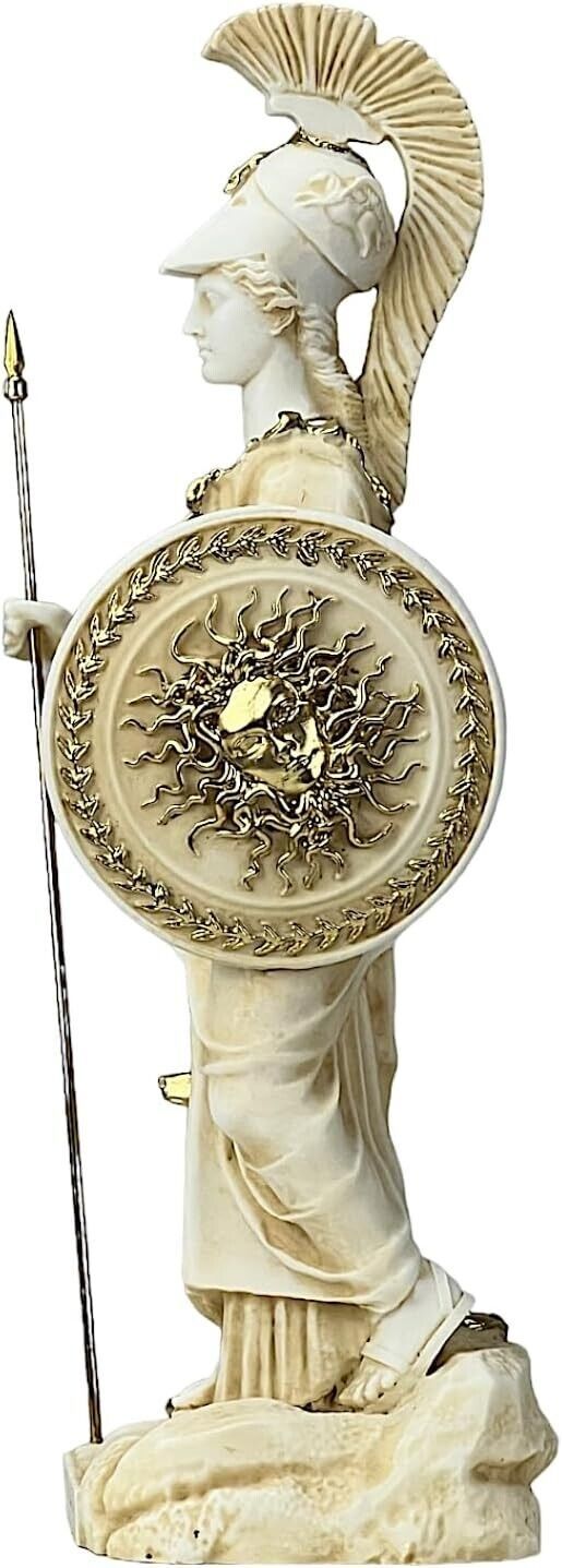 Athena Minerva Greek Roman Goddess Medusa Shield Statue Sculpture ...