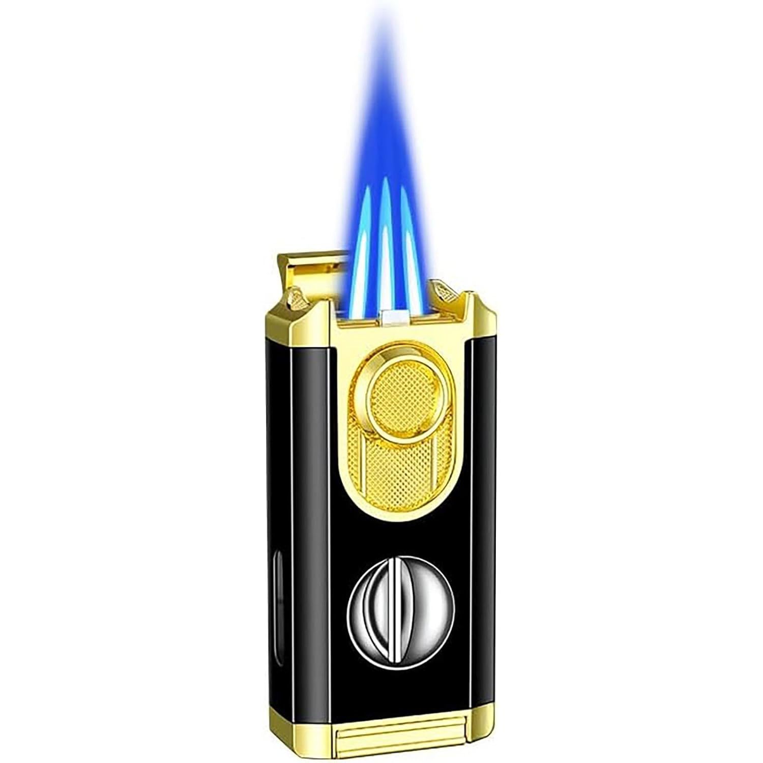Torch Lighter, Adjustable Jet Flame Lighter, Refillable Butane Lighter ...