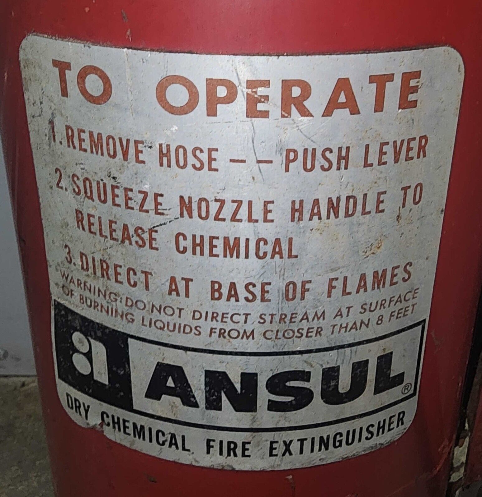 Ansul LR-30-D 30LB Fire Extinquisher for Plus-Fifty B Dry Chemical ...