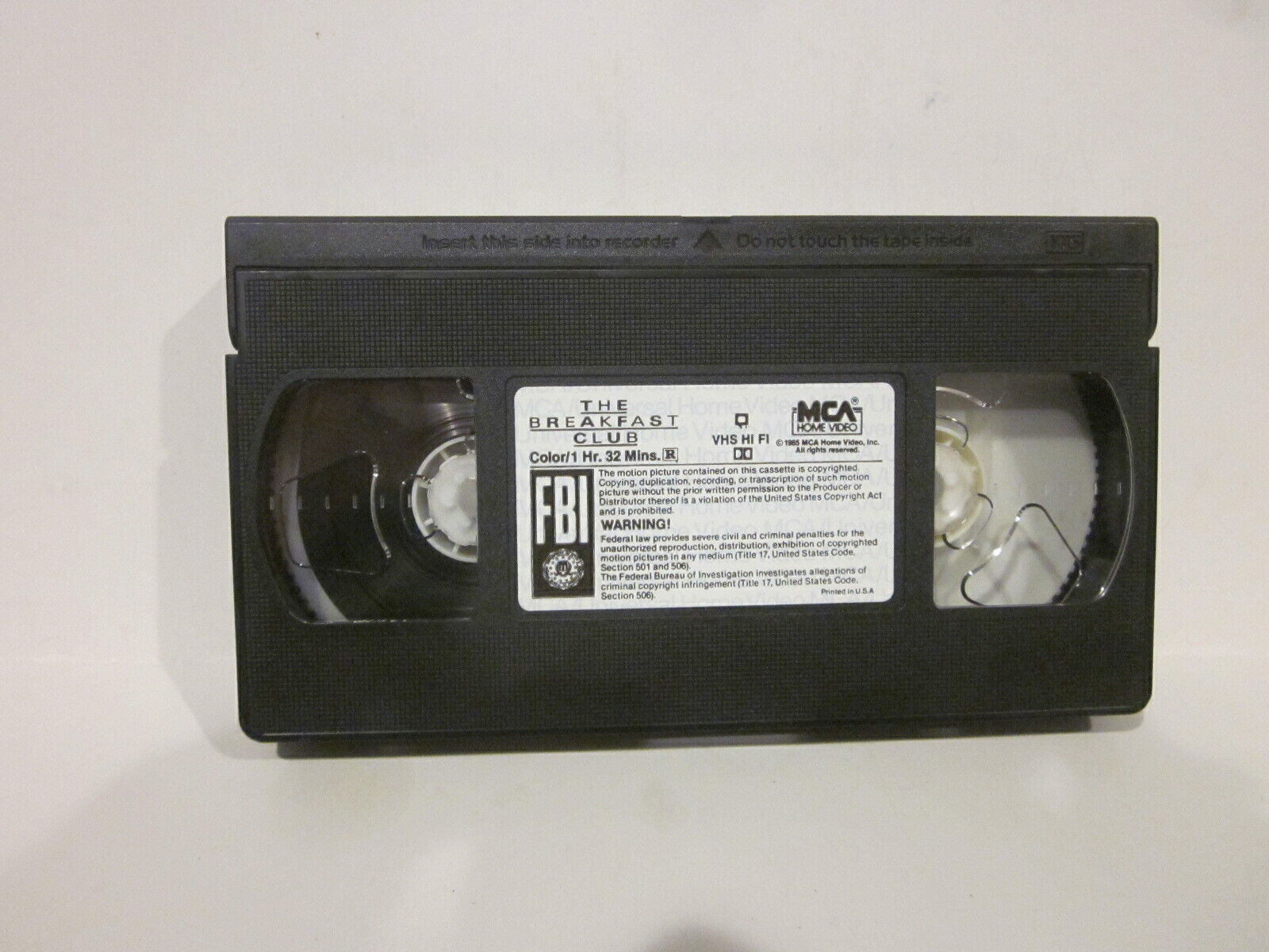 The Breakfast Club VHS Tape Movie 1990 John Hughes Ally Sheedy Judd ...