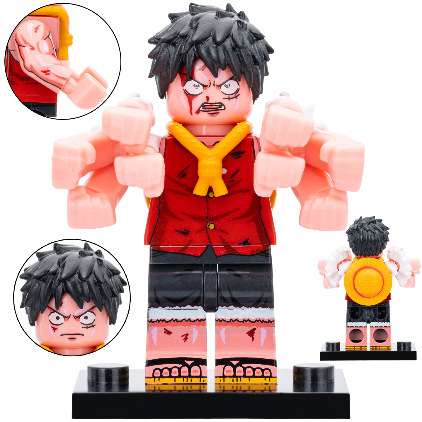 Luffy Gear Second One Piece Minifigures Minifigs Toy Gift - Building ...