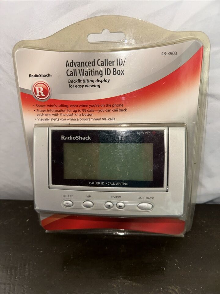 Vintage SEALED Radio Shack Caller ID / Call Waiting ID Box Backlit ...