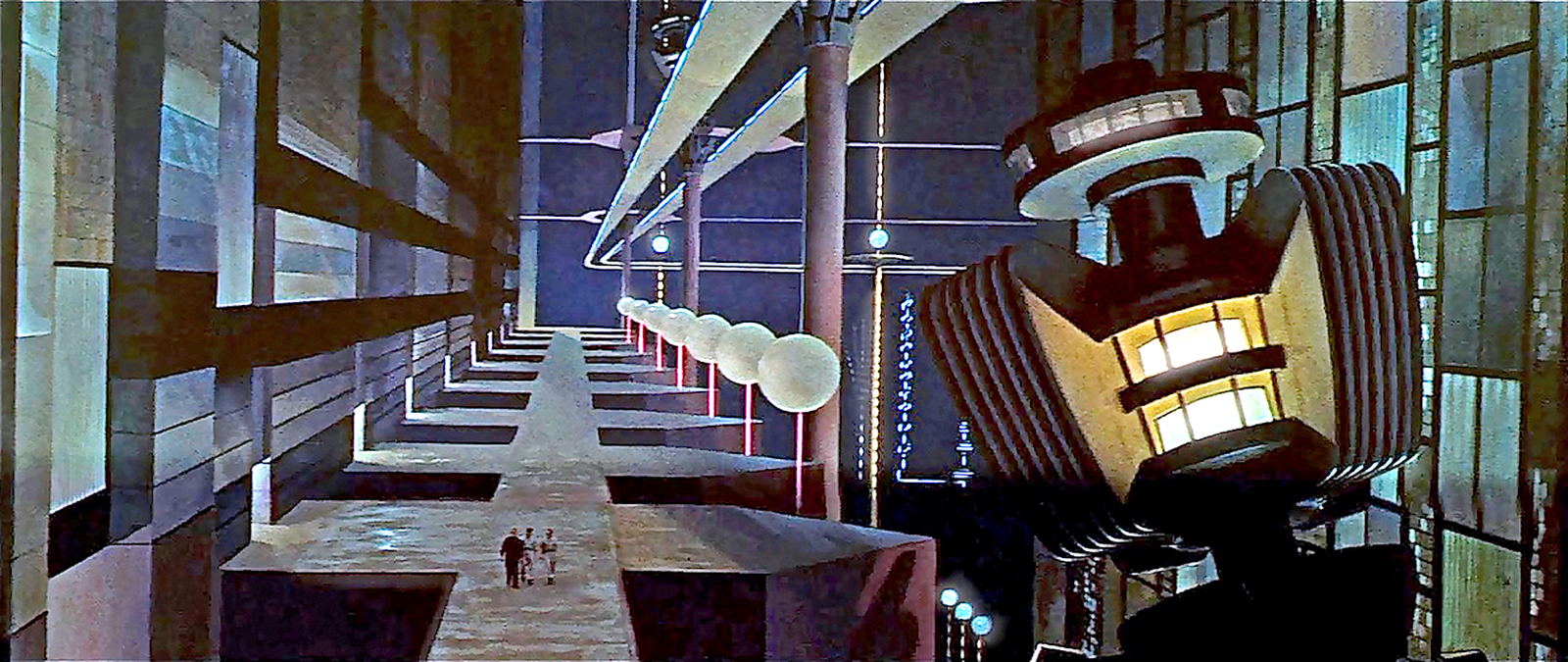 1956‘s FORBIDDEN PLANET immense Krell energy complex visit color 4x10 ...