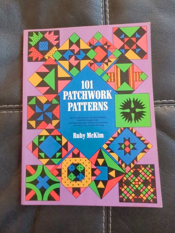 101 Patchwork Patterns Step-by-Step Quilt Making Ruby McKim 1962 Quilting Sewing - Sewing