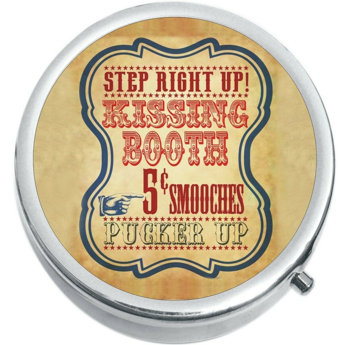 Kissing Booth Medicine Vitamin Compact Pill Box - Pill Boxes, Pill Cases