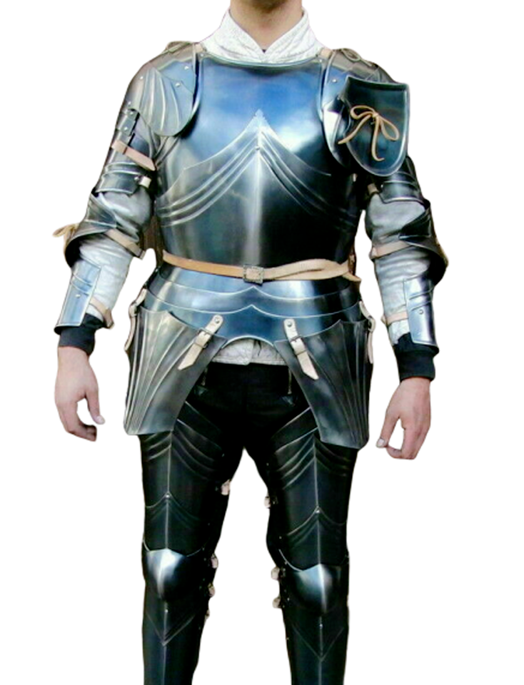Medieval Full Body Gothic Armor Suit Battle Warrior Armor 18 Gauge ...