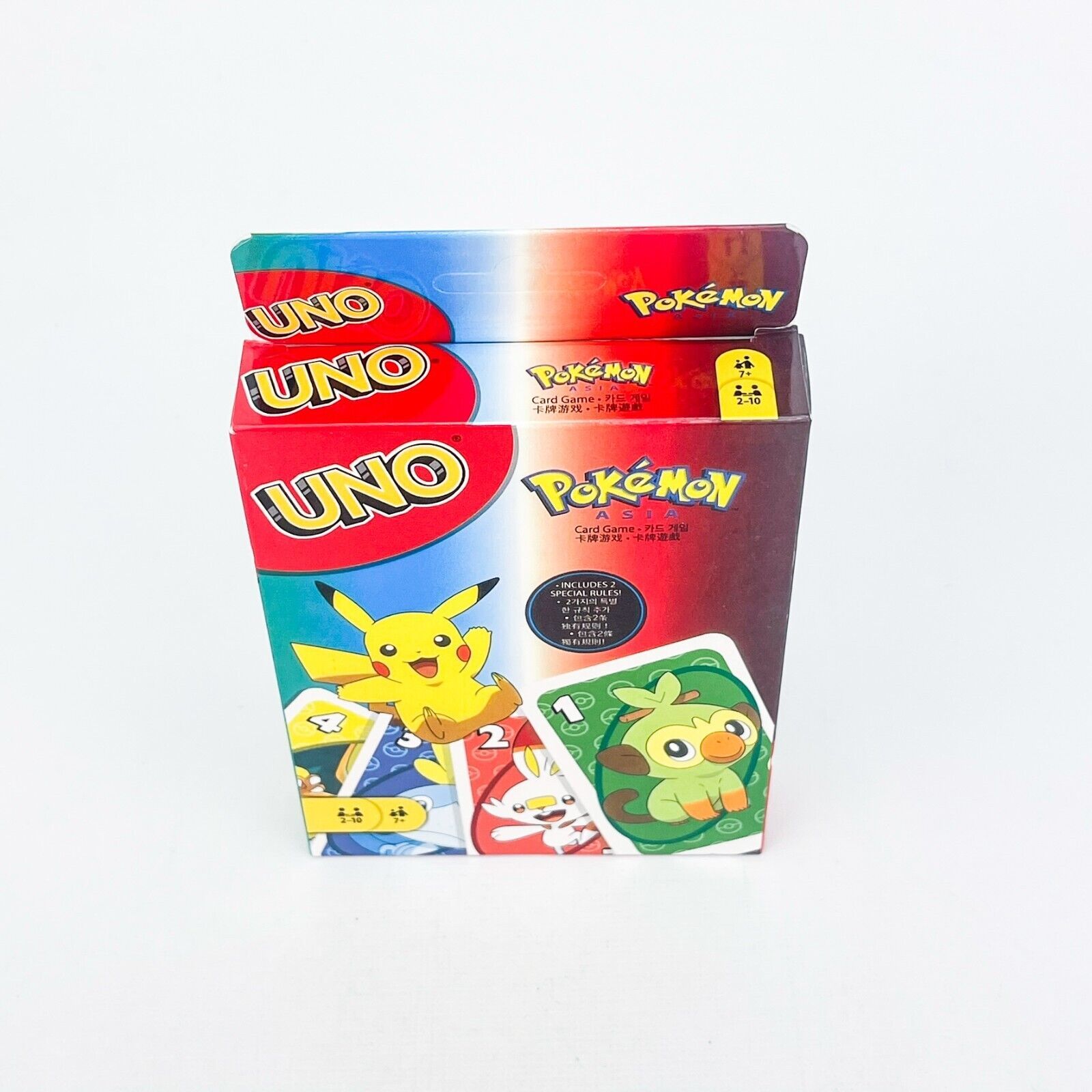 UNO Pokemon Themed Playing Card Game Pikachu Gen VIII Sword Shield ...